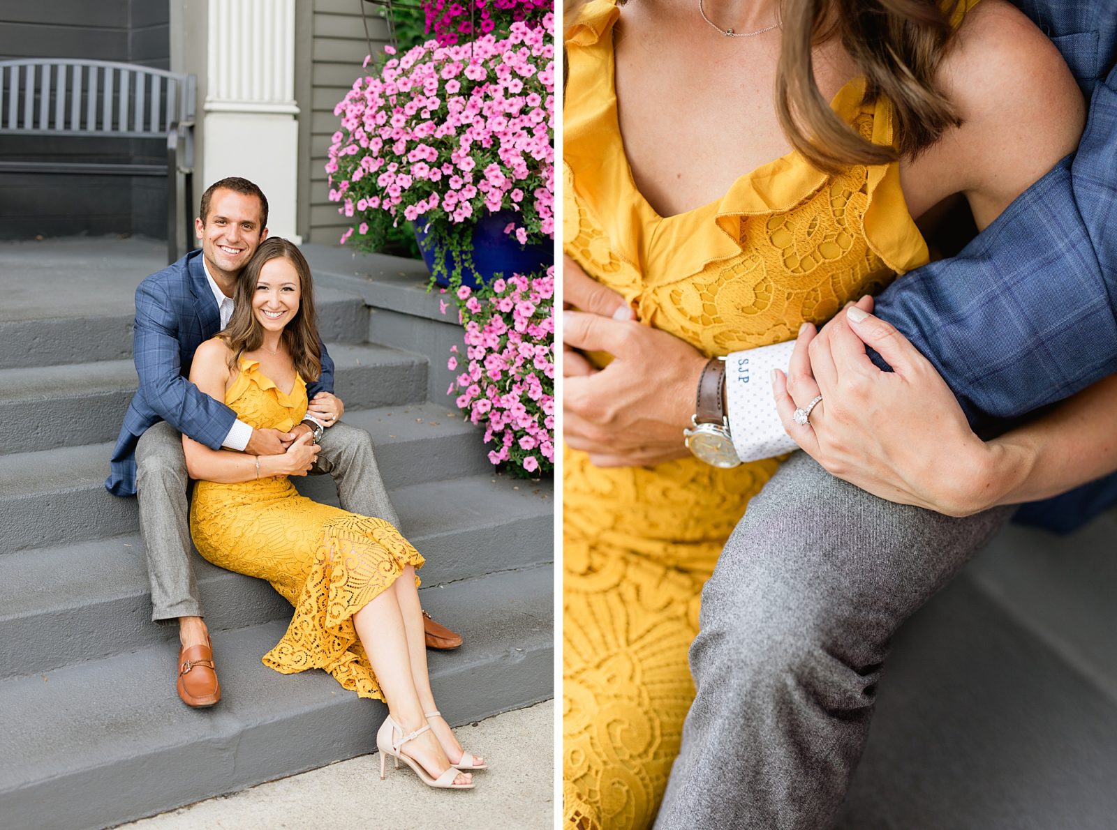 Jennifer & Sam | Downtown Rochester Summer Engagement - Michigan ...