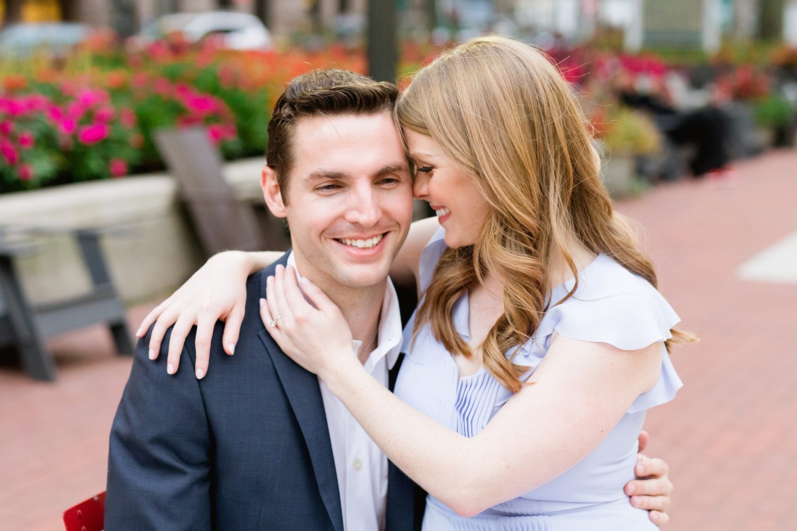 Jenna & Doug | Downtown Detroit Summer Engagement Session - Michigan ...