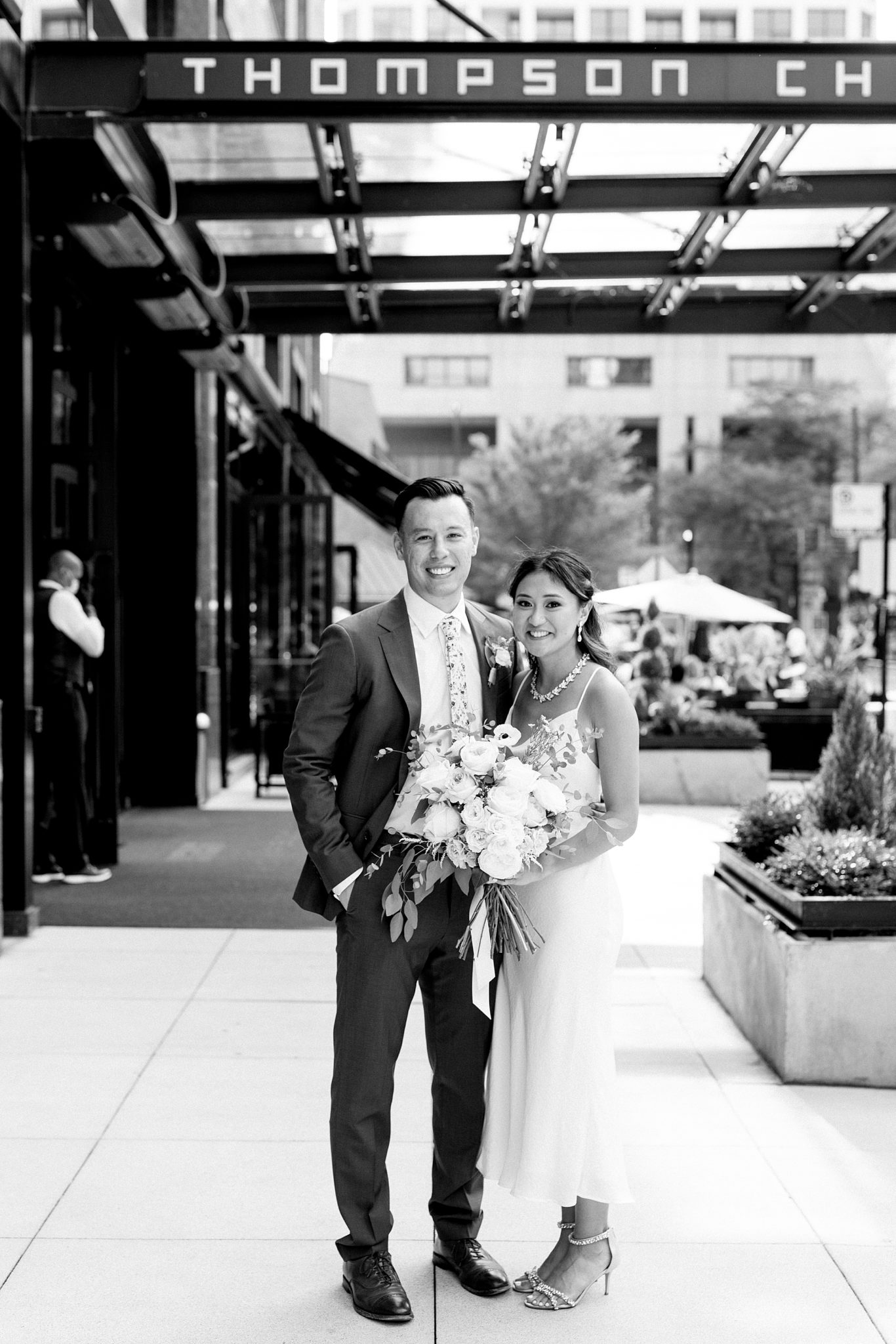 April & Thomas | Chic Downtown Chicago Elopement at the Thompson ...